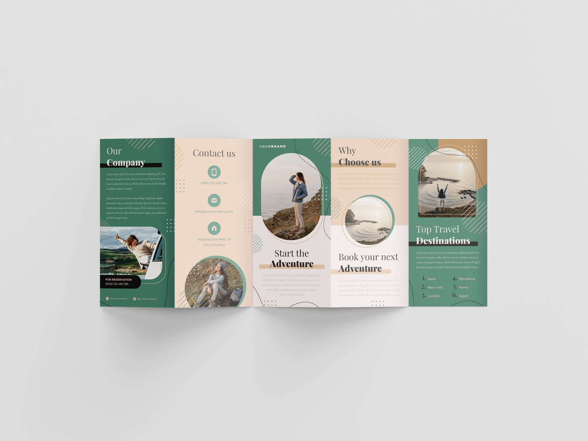 Five-Panel Penta-Fold Brochure: Printing Online Custom UK | sprint24.net